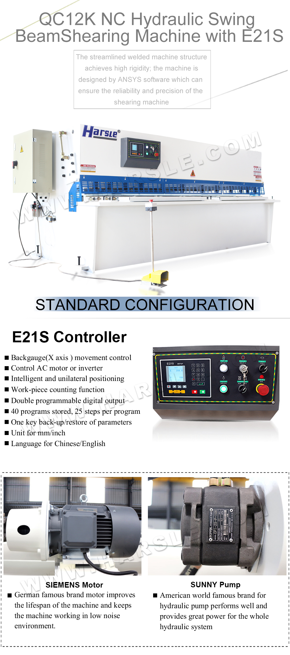 QC12K 16 3200 Hydraulic Shearing Machine With E21S Hydraulic Sheet qc12k-16-3200-hydraulic-shearing-machine-with-e21s-hydraulic-sheet